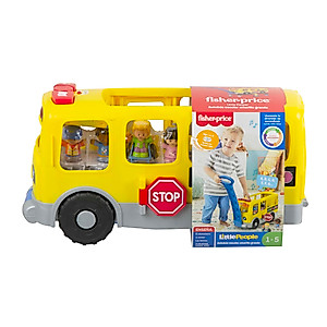 Fisher-Price Little People Yellow School Bus (Mattel GTL68), Spanish Version