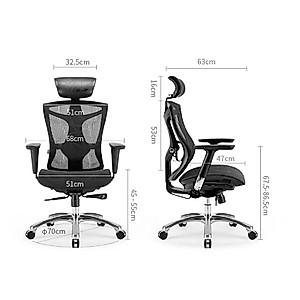 ZHAOLEI Ergonomic Computer Chair Home Waist Engineering Office Chair E-Sports Seat Human Design Multi-Function Adjustment