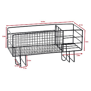 Toilet Shelf in Toilet Storage Without Drilling Or Screws, Easy Installation of Bathroom Organizer and Storage, 1 Level Bathroom Organizer. (Black monolayer)