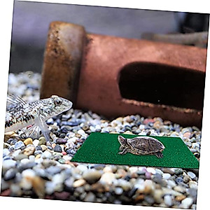 JEWEDECO Turtle Terrace Mat Turtle Tank Turf Garden Turf Carpet Yard Turf Simulation Grass Turtle Basking Platform Turf Fake Grass Turf Simulation Turf Lawn Turf Resin Bedding Artificial