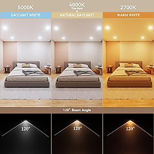 comzler GU10 LED Bulb Dimmable, 50W Halogen Equivalent GU10, 4000K Natural Daylight, GU10 Bulb Replacement for Track Lighting, MR16 GU10 Light Bulb LED 4W，120°Beam Angle 400LM 120V ETL Listed 6 Pack