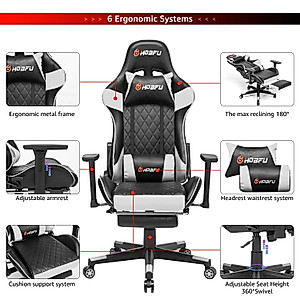 Arozzi Verona V2 Ergonomic Computer Gaming Chair Office Chair with High Backrest Recliner Swivel Tilt Rocker Adjustable Height and Adjustable Lumbar and Neck Support - Black