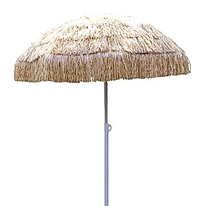 Amscan Large Tiki Party Umbrella (1 Piece), Brown, 71" x 61"