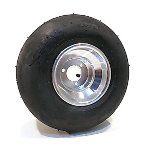 The ROP Shop | (Pack of 2) Tubeless Racing Slick Tire 11x6.00-5 with Aluminum Wheel for Go Kart