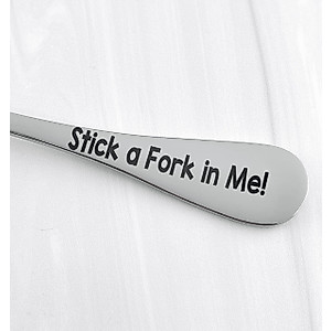 2023 I'm Done Stick a Fork in Me, I'm Done, Funny Gag Gift for coworker, boss, men, women