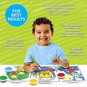 Crayola Spill Proof Paint Set, Washable Paint for Kids, Ages 3, 4, 5, 6