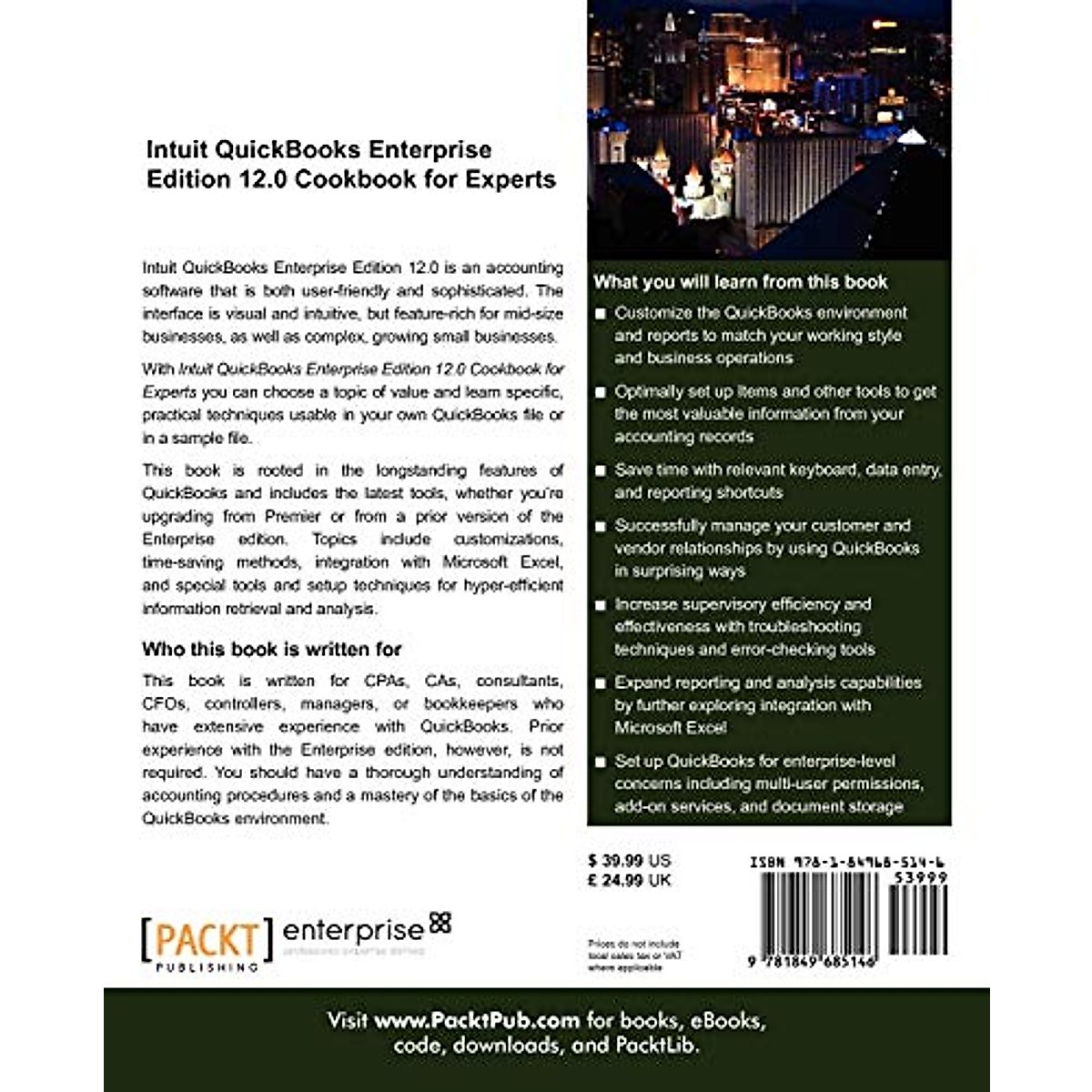 Intuit Quickbooks Enterprise Edition 12.0 Cookbook for Experts