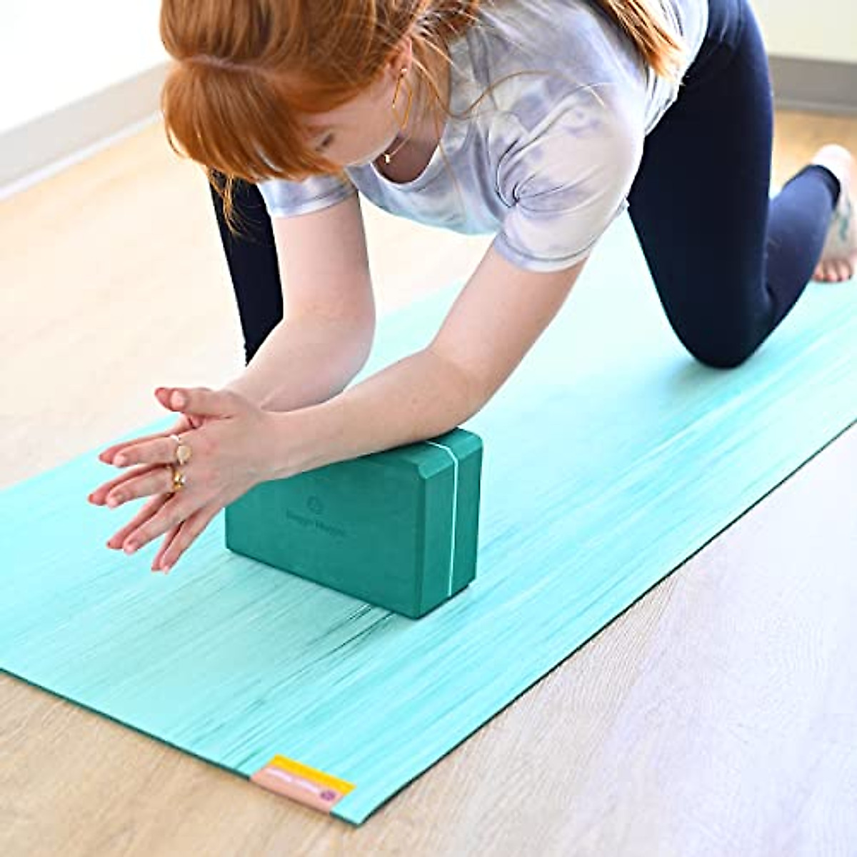 Hugger Mugger Para Rubber Yoga Mat – Alpine - Natural Rubber, Great for Slippery Hands and Feet, Dual Sided, Extra Cushion, Yoga Teacher Favorite