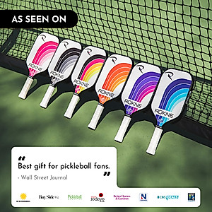 ROKNE Curve Classic Pickleball Paddle | USAPA Approved Fiberglass Pickleball Paddles | Elevate Your Game with Precision Engineering & Comfort | ProGrit Texture for Max Spin & Power | Paddle