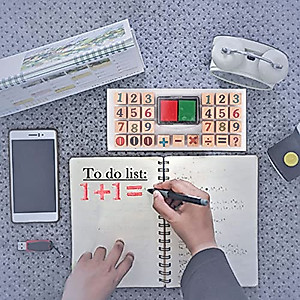 STOBOK Wood Toys 3 Sets Wood kidcraft playset playset DIY Stamp Wooden for Card Making Planner Stamp Bamboo Number Signet Number Stamper self Made Teaching Supplies Kids Stamps