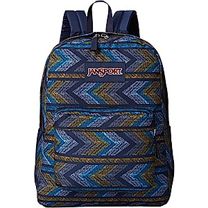JanSport Unisex Superbreak? Navy Moonshine Chevrons Backpack