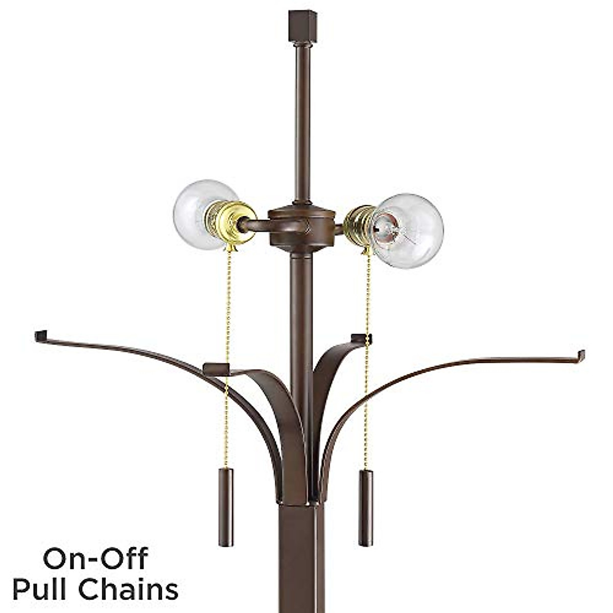 Franklin Iron Works Duarte Mission Rustic Farmhouse Style Standing Floor Lamp 61.75" Tall Oil Rubbed Bronze Metal Tapering Square Light Mica Shade Decor for Living Room Reading House Bedroom Home