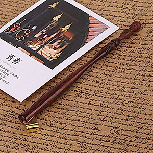 Calligraphy Oblique Nib Pen Holder Flange Dip Pen Extra Comfortable Grip Removable Brass Pen No Nib Wood Handle Signature Pen Wedding Birthday Creative Gift