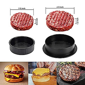 Hamburger Press Patty Maker, Burger Press, 3 in 1 Non-Stick Meat Beef Veggie Hamburger Patty Mold, Kitchen Gadgets to Make Patty for Stuffed Burgers Slider BBQ Barbecue Grilling