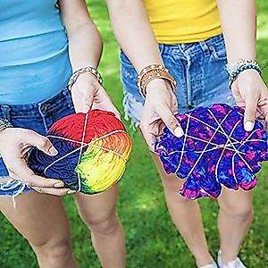 Pixiss Tie Dye Squeeze Bottles (8-Ounce) 6-Pack and Funnel for Creative Tie Dying Accessory Kit