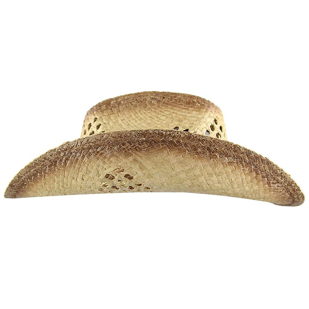 MINAKOLIFE Men's & Women's Western Style Cowboy/Cowgirl Straw Hat (Shell Beads)