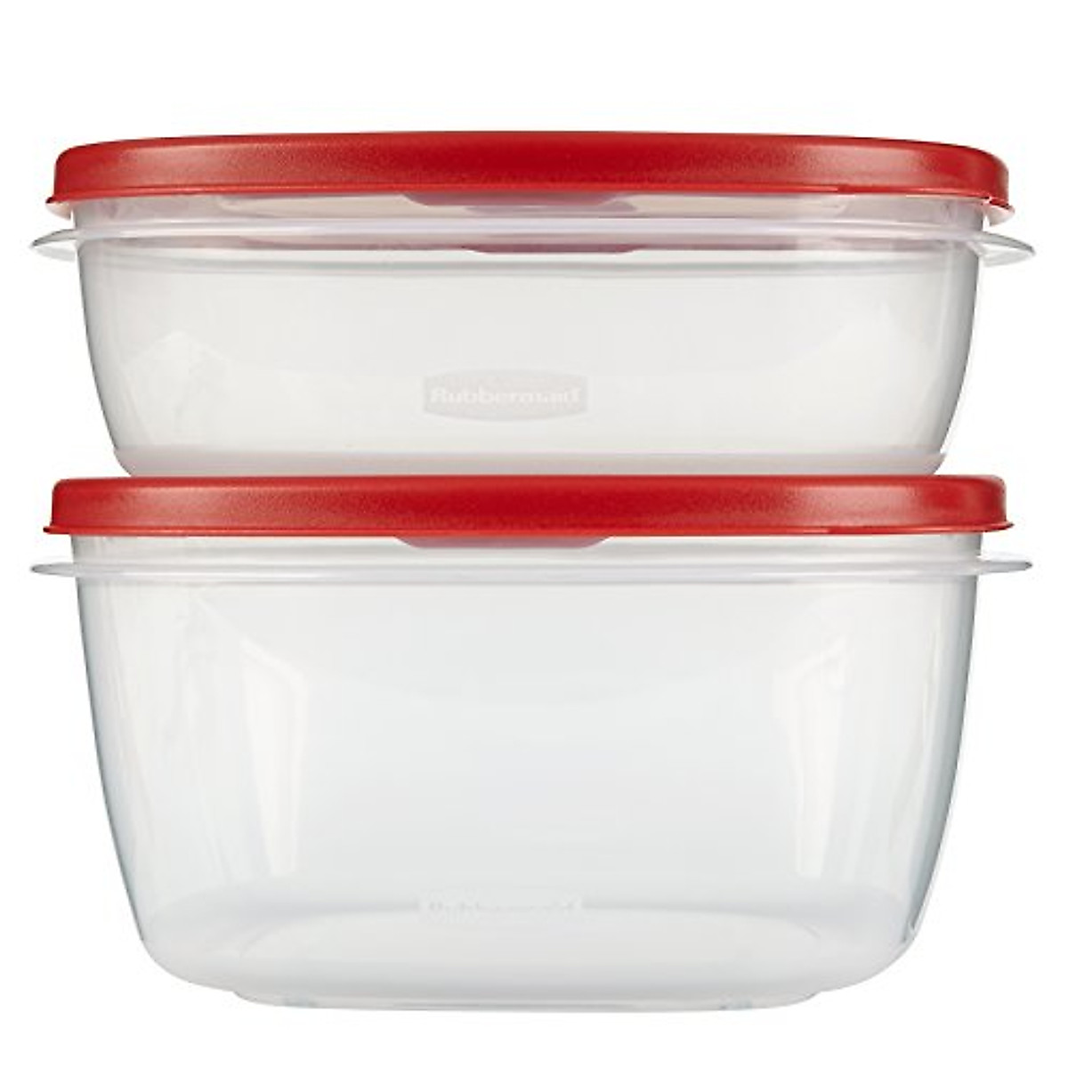 Rubbermaid Easy Find Lids Food Storage Container, 4-Piece Set, Red (1787251)