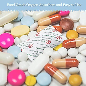 KitVacPak(50Packets)300cc Food Grade Oxygen Absorbers Packets for Home Made Jerky and Long Term Food Storage