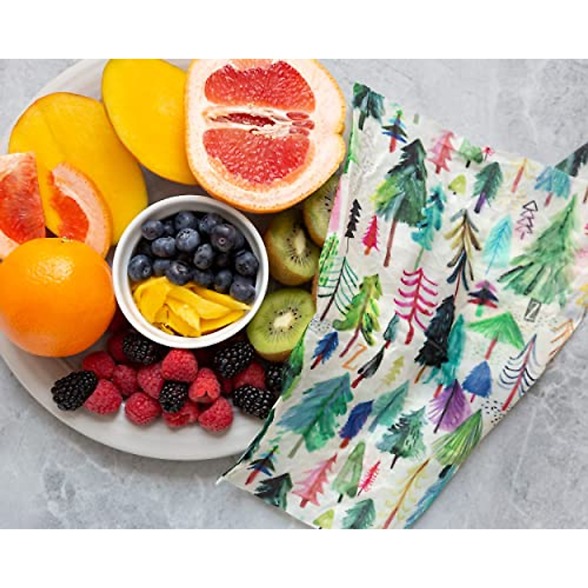 Z Wraps - Reusable Beeswax Food Wraps - Assorted 3-Pack (S, M, L) - Made in USA with 100-Precent Cotton, Organic Beeswax and Jojoba Oil - Wild Wanderers