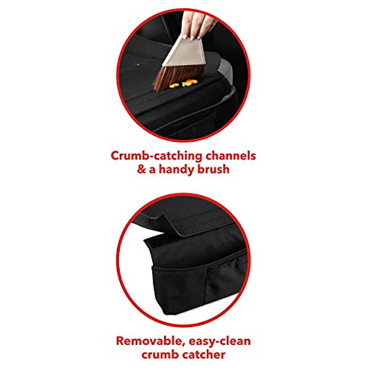 Skip Hop Clean Sweep Car Seat Protector, Style Driven, Black