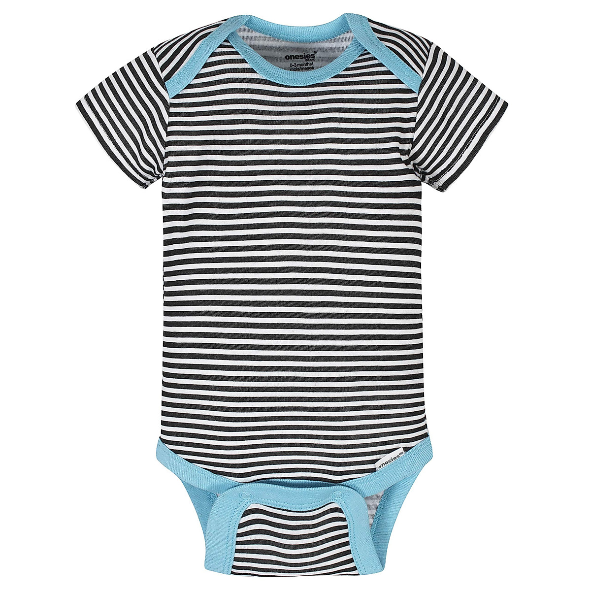 Onesies Brand baby-boys 8-pack Short Sleeve Mix & Match Bodysuits and Toddler T Shirt-Set, White Elephant, 0-3 Months US