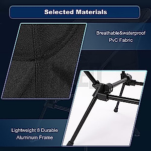 RCCQPP Camping Chairs 2-Pack Lightweight, Folding Chairs Compact & Durable, Foldable for Beach, Hiking, Picnic, Lawn, Outdoor - Portable with Side Pockets, Supports up to 330lbs