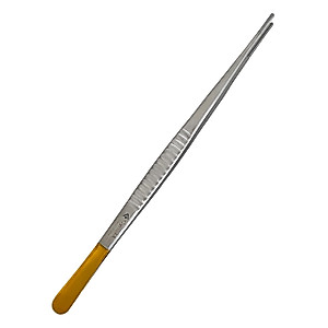 1 EACH PREMIUM GERMAN 8" DEBAKEY ARTERY ATRAUMATIC TISSUE GOLD HANDLE FORCEP INSTRUMENT