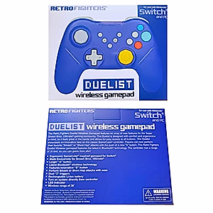 Retro Fighters Duelist Wireless Controller For Use With Nintendo Switch And PC Wireless Gamepad Blue Switch Controller