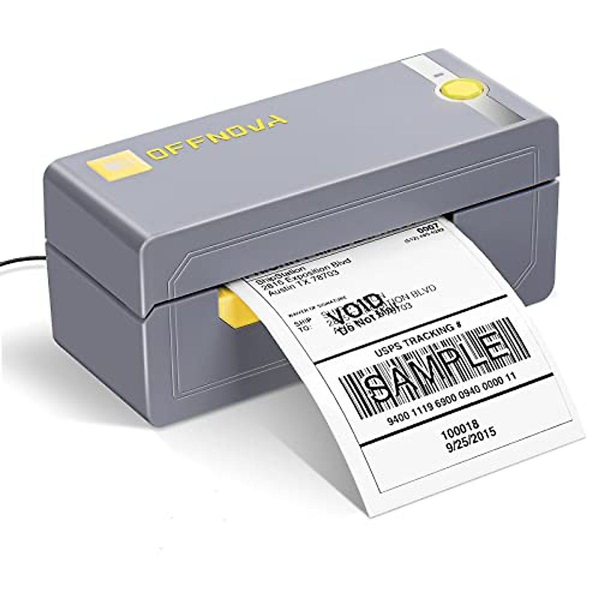OFFNOVA Thermal Label Printer, 200mm/s High Speed 4” x 6” Shipping Label Printer for Packages, Compatible with Amazon, Ebay, Etsy, Shopify and FedEx, Support Multiple Systems