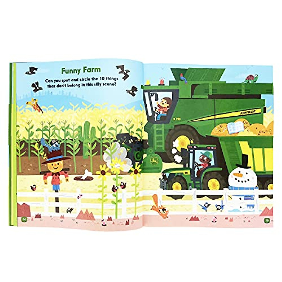 John Deere Kids: Mega Machines Tractor and Truck Puzzles, Mazes & Coloring Activity Book for Boys 4-8, More than 100 Activities