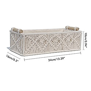 Storage Basket Woven Basket Boho Bedroom Decor, Decorative Basket Rattan Decor Magazine Basket, Toilet Tank Basket, Boho Nursery DéCor