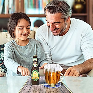 GREETING ART Beer Pop Up Card,8×6-3D Greeting Card, Pop Up Birthday Card for Dad, Brother or Friend,Happy Father's Day Card, Retirement Cards for Men