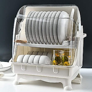TOVU Makings | Small Dish Drying Rack, Dish Rack with Cover for Small Dishes, Cups, and Utensils, Over The Sink Dish Drying Rack, Over Sink Dish Drying Rack, Dish Racks for Kitchen Counter