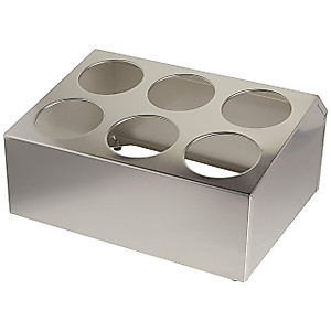 Winco 6 Hole Flatware Cylinder Holder, 2-Tier