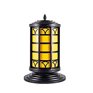 ZCMEB Led Outdoor Waterproof Courtyard Lamp Home Wall Lamp Post Head Lamp European Style Courtyard Garden Villa Gate Post Lamp