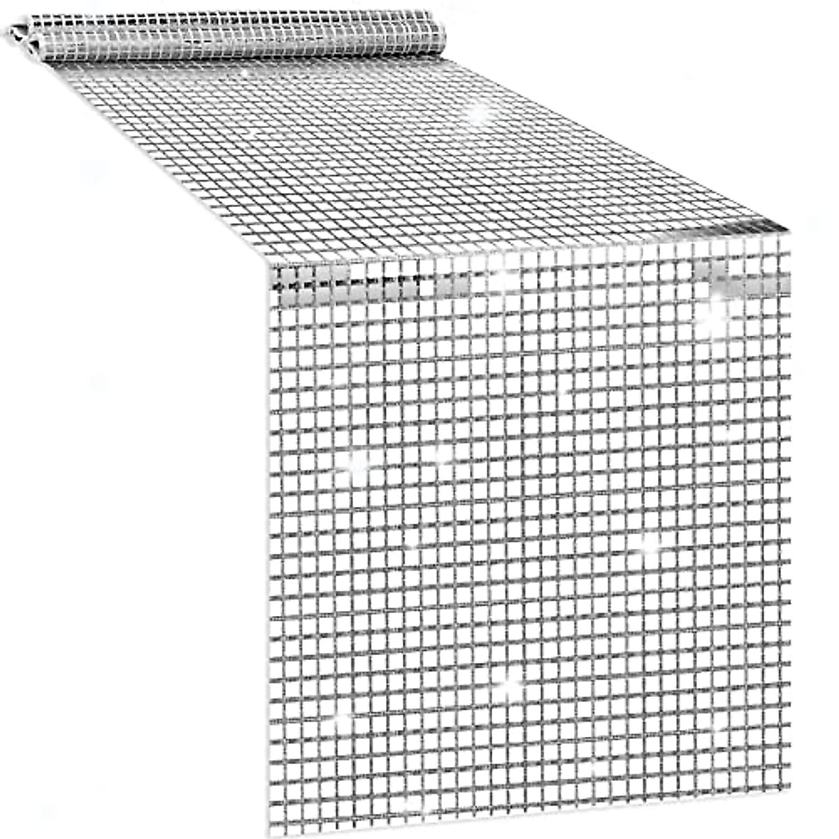 12 x 108 Inches Glitter Disco Party Table Runner Retro 70s 80s Theme Birthday Party Decorations Sequin Silver Bachelorette Party Supplies Euphoria Dance Party Decor Wedding Table Cloth