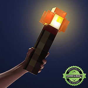 Minecraft Toys Redstone Torch 12.6 Inch LED Lamp | USB Rechargeable For Nightlight, Costume Cosplay, Roleplay