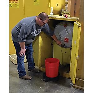 Vestil PDD-5 Drum Dolly Plastic, Black, 5-7 Gallon, 80# Capacity