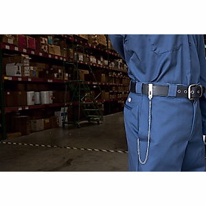 KEY-BAK Pocket Chain Belt Clip Key Chain Accessory with 1.125 inch Split Ring, 19 inch Chain, Chrome (0307-403)