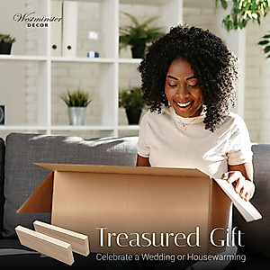 Westminster Décor Wall Mounted Floating Shelves - 2 Pack - Wall-Mounted Shelf Set - Home or Office - Easy Install 16.5” Wooden Shelving - Display or Storage