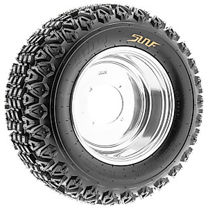 Set of 2 SunF G003 all-Terrain UTV & Golf-Cart Turf Tires 23x11-10, 4 Ply, Tubeless - Lawn & Garden, Rim(s) NOT included