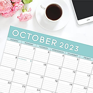 S&O Teal Magnetic Fridge Calendar from Jan 2023-Jun 2024 - Tear-Off Refrigerator Calendar to Track Events & Appointments - 18 Month Magnetic Calendar for Fridge for Easy Planning-8"x10" in.