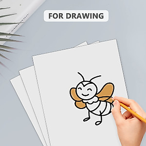 Somime 10 Packs White 5x7 Picture Mat with Backing,Acid Free Photo Prints 5x7 Picture Board