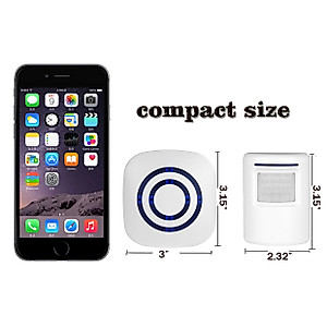 Infrared Motion Sensor Alarm Entry Alert Vistor Doorbell Home Security Driveway Kit