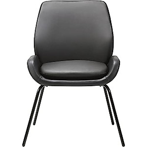 Lorell U Shaped Guest Chair, Black