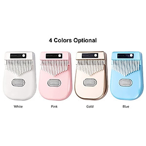 UOOD Electric Kalimba 17 Keys Thumb Piano Connetion Finger Piano Electronic Musical Instrument Gifts for Kids Adults Beginners and Music Lovers (Color : Blue)