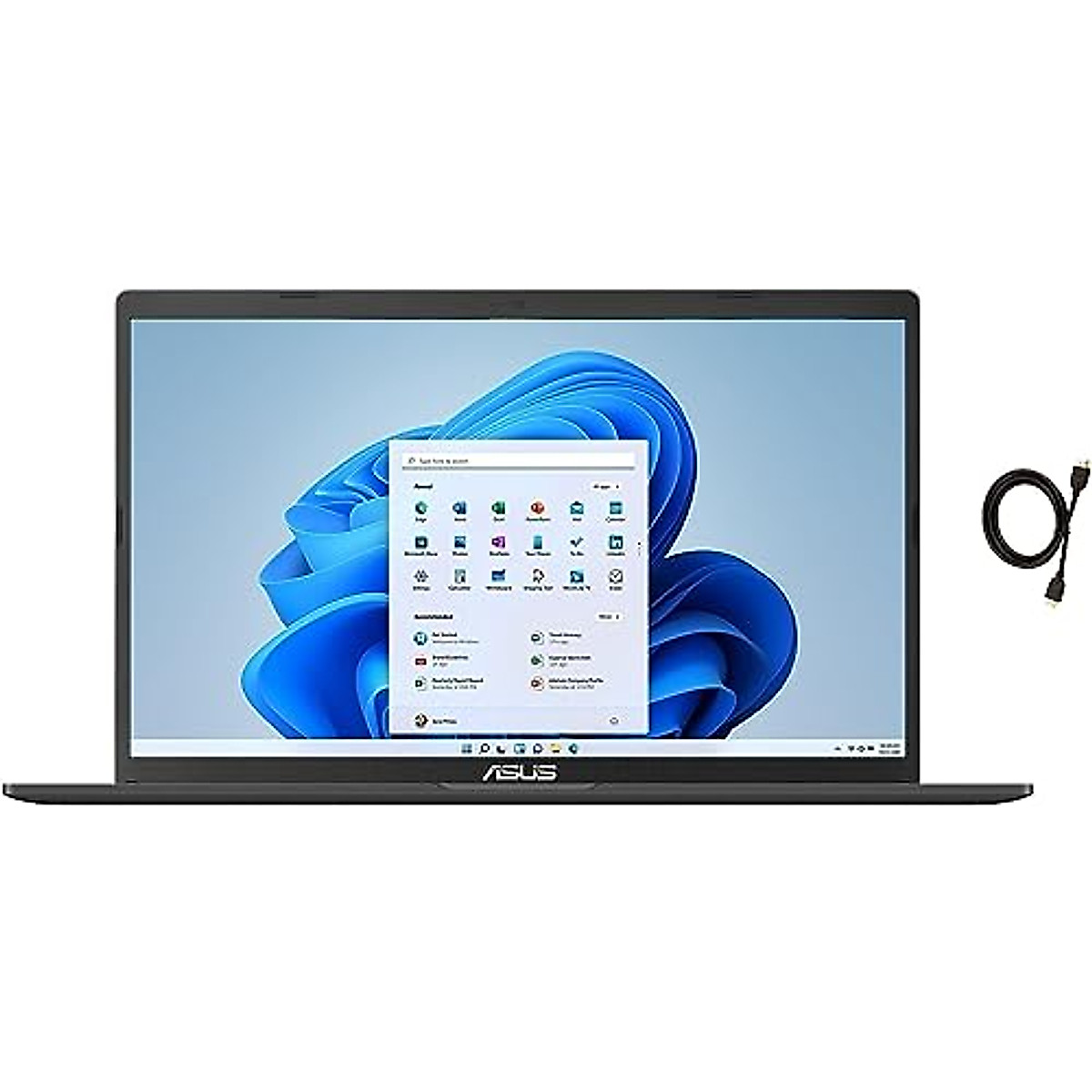 ASUS Vivobook F1500EA 15.6" FHD IPS Premium Laptop, 11th Gen Intel 4-Core i5-1135G7 Upto 4.2GHz, 12GB RAM, 256GB PCIe SSD, Intel Iris Xe Graphics, USB-C, Windows 11 Home + HDMI Cable, Black