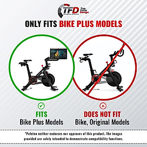 TFD The Tray+ | Compatible with Peloton Bikes+ ONLY (Dark)| Laptop Desk Tray - Premium Holder for Laptop, Tablet, Phone, Books & More - The Ultimate Peloton Accessories