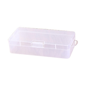 ljhnba Transparent Plastic Storage Box With Buckle And Lid Jewelry Display Organizer For Necklace Small Items Organization Case Small Plastic Box With Lid