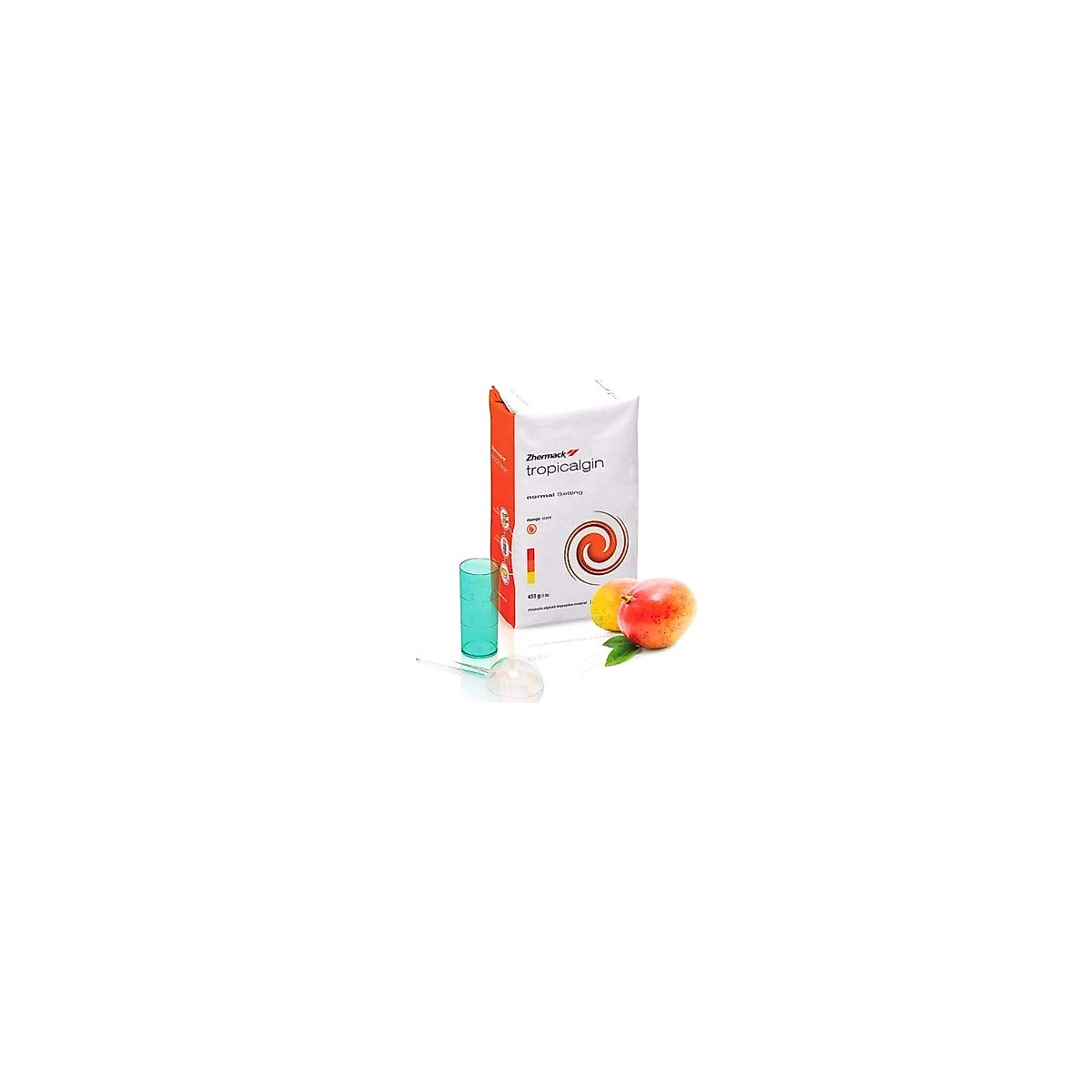 Zhermack Tropicalgin Color Changing, Alginate Refill, Red, Orange, Yellow, 453g (1 lb) Bag C302240
